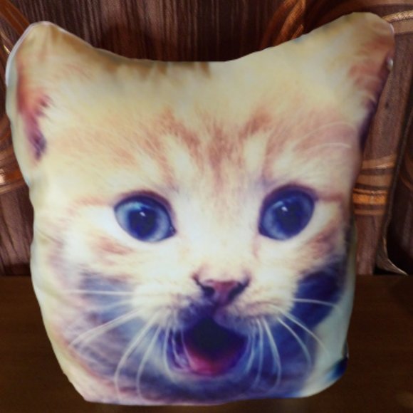 Accents | Cat Pillow Cute Adorable Tabby Kitty Cat | Poshmark